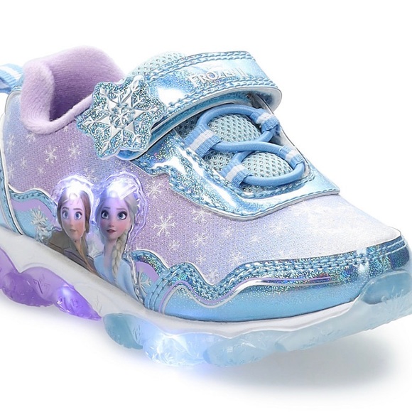 Disney | Shoes | Frozen 2 Anna And Elsa Toddler Light Up Sneakers ...
